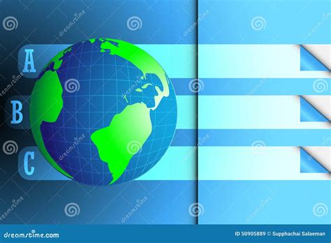 Abstract Globe Design Infographic Stock Vector Illustration Of