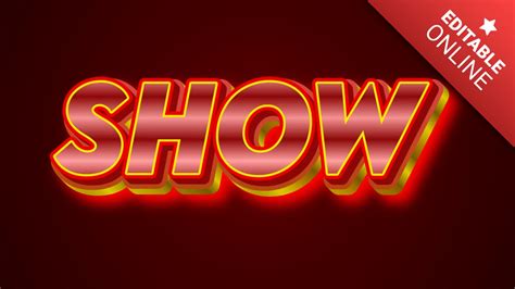 Show Text Effect Font Generator