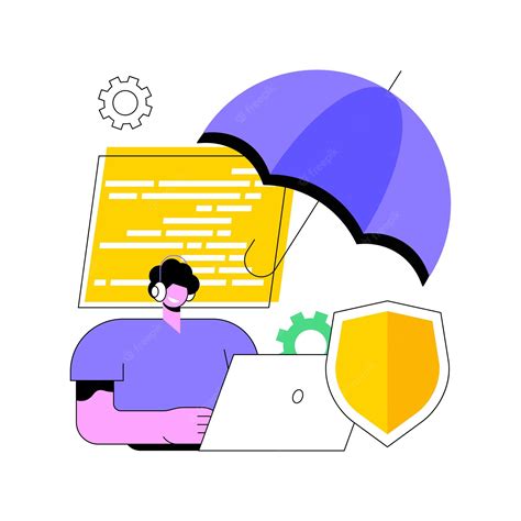 Premium Vector Cyber Insurance Abstract Concept Vector Illustration