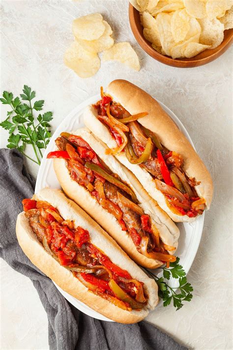 Sausage And Pepper Sandwiches Recipe Sausage And Peppers Sandwich