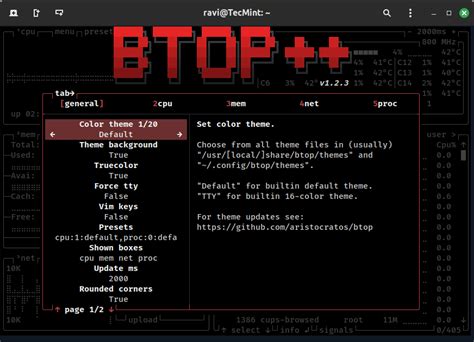 Btop The Ultimate Real Time System Monitoring Tool