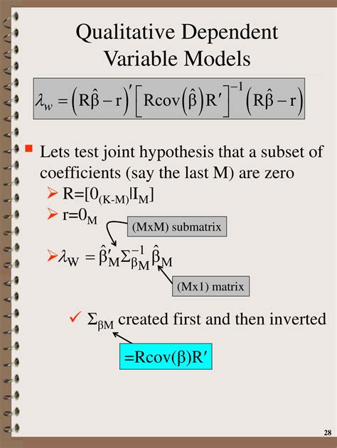 Ppt Qualitative Dependent Variable Models Powerpoint Presentation