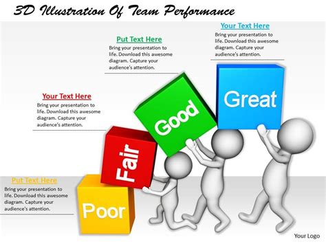1113 3d Illustration Of Team Performance Ppt Graphics Icons Powerpoint Presentation Powerpoint