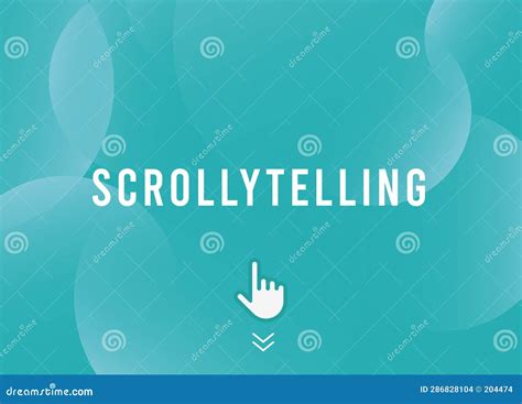 Scrollytelling Scroll And Storytelling Concept Some Elements On