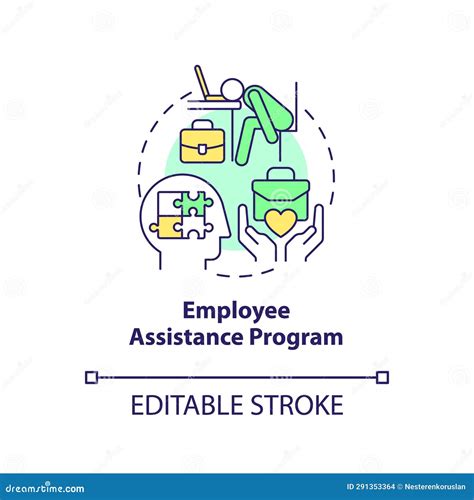 Employee Assistance Program Eap Chart With Icons And Keywords Stock
