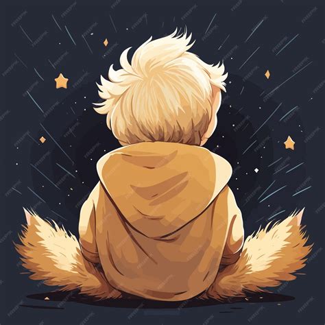 иллюстрация персонажа мальчика Премиум Ai сгенерированный вектор