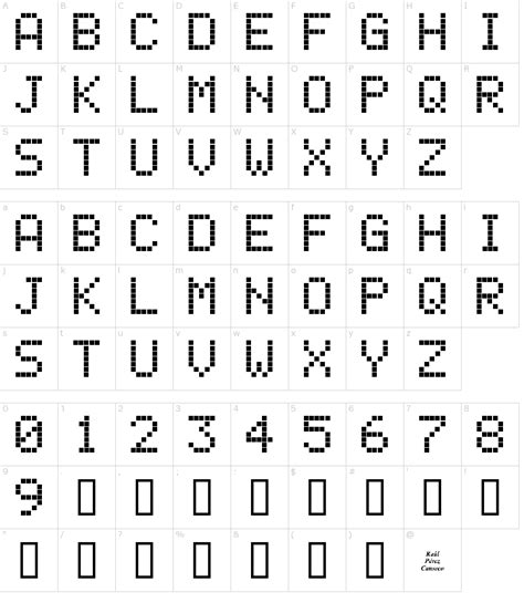 LCD Phone Font Download