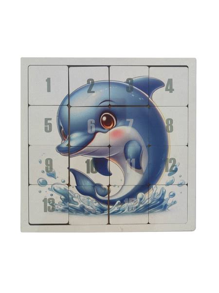 Пятнашки головоломка игра для детей развивающая Дельфин - купить с ...