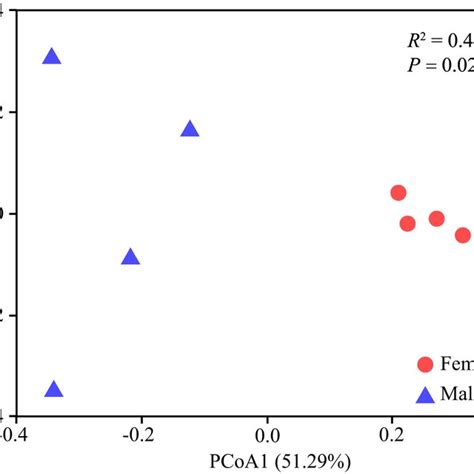 Beta Diversity Difference In Gut Bacteria Within Sex Of Pardosa Download Scientific Diagram