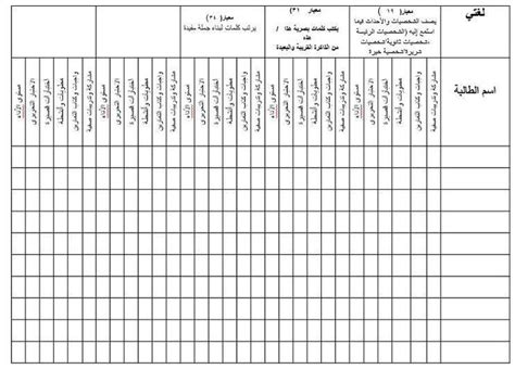 Printable Arabic Learning Timetable