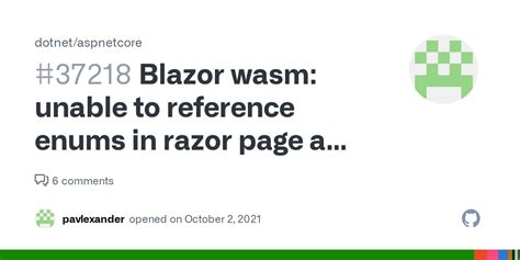 Blazor Wasm Unable To Reference Enums In Razor Page And Namespace Not Visible · Issue 37218