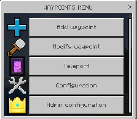 Wonderful Waypoint Minecraft Addon
