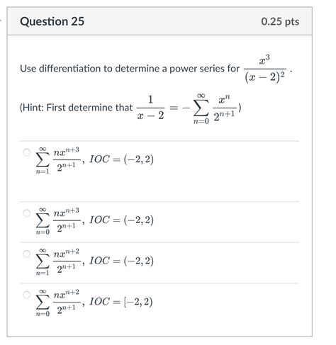 Solved Evaluate A Power Series To Find The Sum Of The Chegg Com