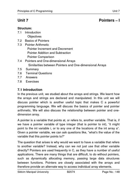 Bit104 Slm Library Slm Unit 07 Pdf Pointer Computer