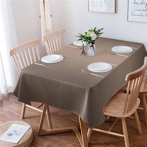 Brown Ombre Tablecloth Rectangle Table Cloth 60x84 Waterproof