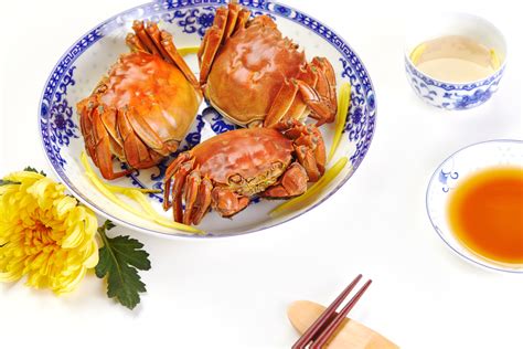 鲜美大闸蟹美食背景图片免费下载 觅知网