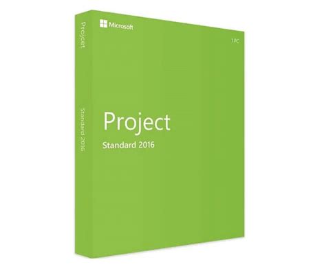 Microsoft Project Standard 2016 Eklíčenka