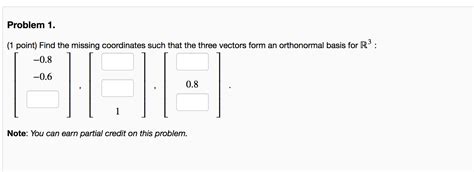Solved Problem 1 1 Point Find The Missing Coordinates Chegg Com