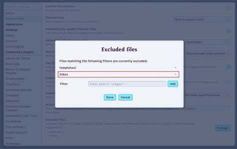 excluded files doesn t work for unlinked mentions in outgoing links bug graveyard obsidian forum