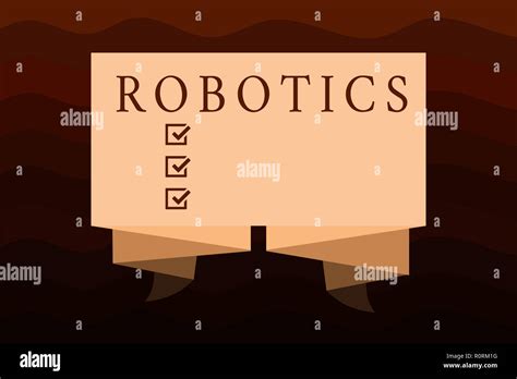 Handwriting Text Robotics Concept Meaning Branch Of Technology That