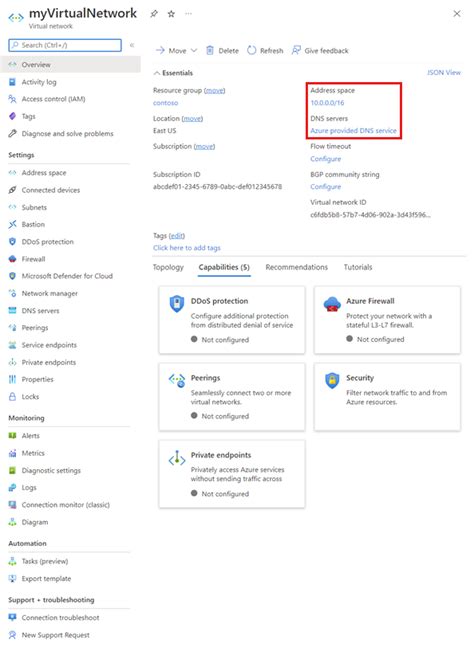 Buat Ubah Atau Hapus Jaringan Virtual Azure Azure Virtual Network