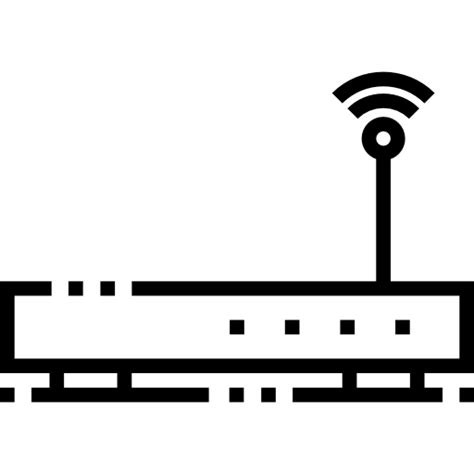 Wifi Signal Detailed Straight Lineal Icon