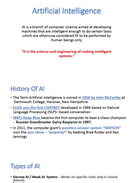 Introduction To Artificial Intelligence Pdf