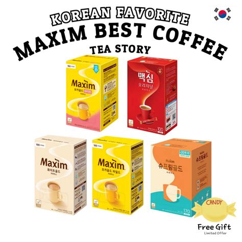 Maxim Best Korean Coffee Sampler 5 Types 5 Sticks Each Sample