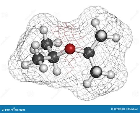 Molecule Of Diisopropyl Ether Conceptual Molecular Model Scientific