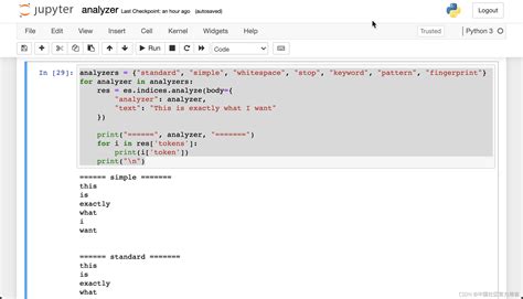 Elasticsearch：analyzer 在 Python 中的运用python Es Analyzer Csdn博客