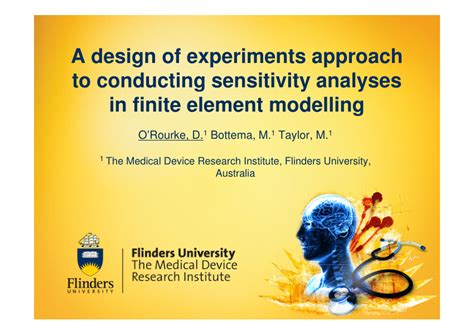 pdf a design of experiments approach to conducting sensitivity