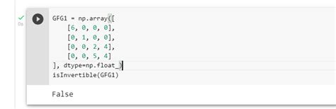 Check If A Matrix Is Invertible GeeksforGeeks