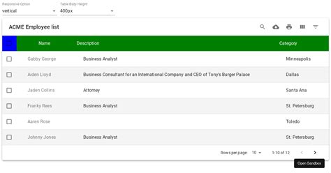 Muidatatables Custom Toolbar Codesandbox