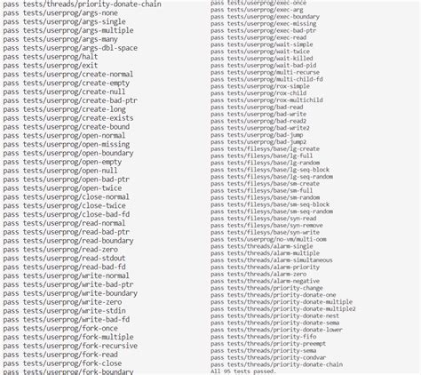 Pintos Project2 User Programs