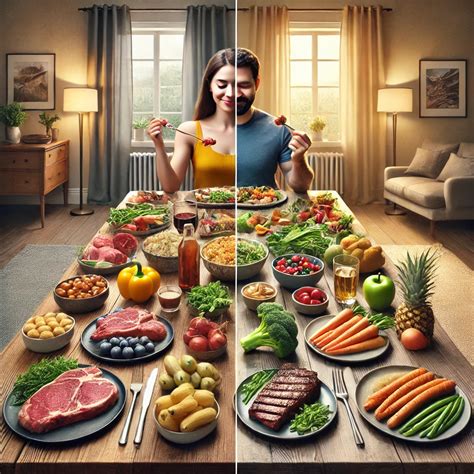 육식 Vs 채식 건강과 환경에 미치는 영향 비교의 맛 배움의 맛