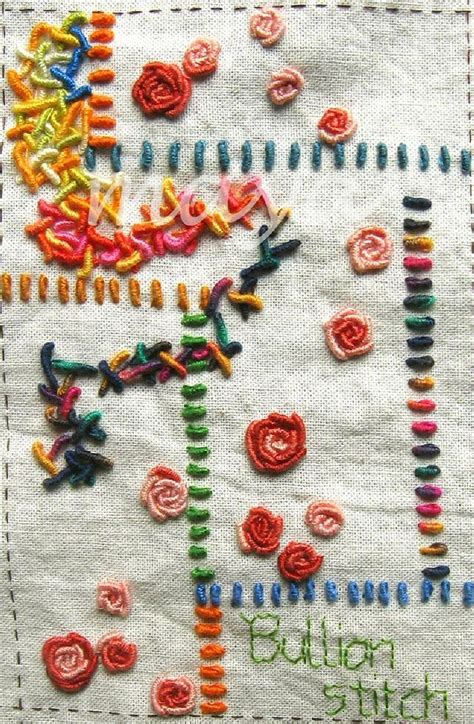 1000 Images About Embroidery Bullion Stitch On Pinterest