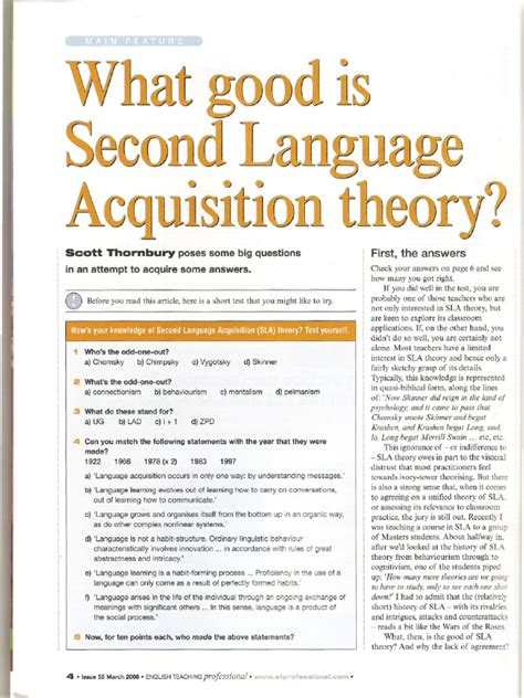 What Good Is Sla Theory Pdf