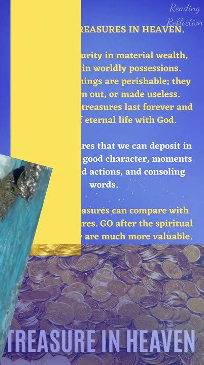 Heavenly Treasures Vs Earthly Treasures Friday 23rd June 2023 Youtube