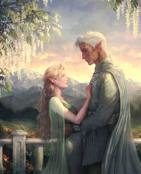 Aelin And Rowan Commissioned Piece By Mistilteinnart Rsarahjmaas