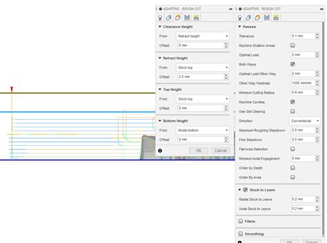 solved adaptive clearing initial stepdown autodesk community