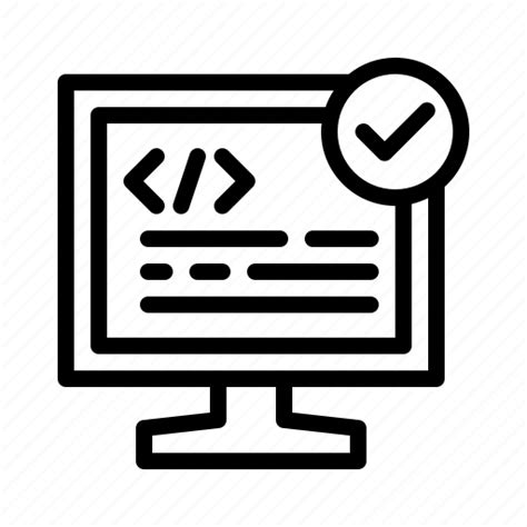 Programming Tick Coding Function Computer Icon Download On Iconfinder