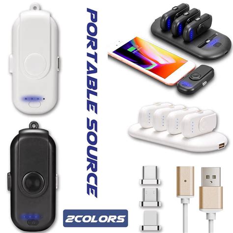 Mini Magnetische Charger Power Bank Micro Usb Type Vicedeal