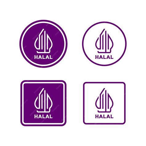 Premium Vector Indonesian Halal Logo New Branding 2022 Halal Logo