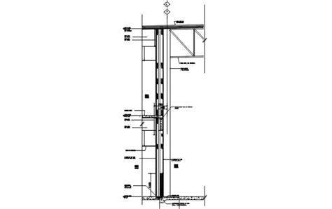 Section By Wall Constructive Structure Drawing Details Dwg File Cadbull