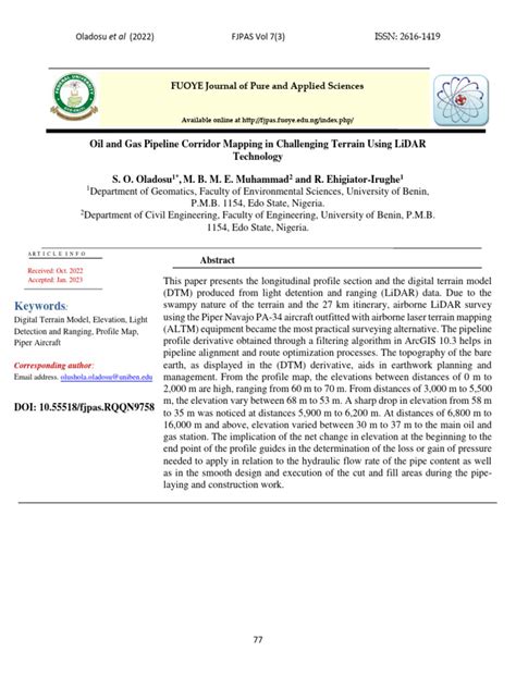 Oil And Gas Pipeline Corridor Mapping In Pdf