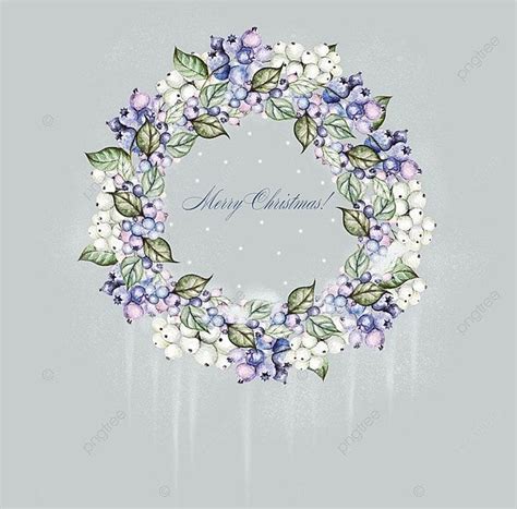 스노우베리와 블루베리 삽화가 있는 밝은 수채화 크리스마스 화환 스노우베리와 블루베리가 있는 밝은 수채화 크리스마스 화환 사진 배경 및 무료 다운로드를위한 그림 Pngtree