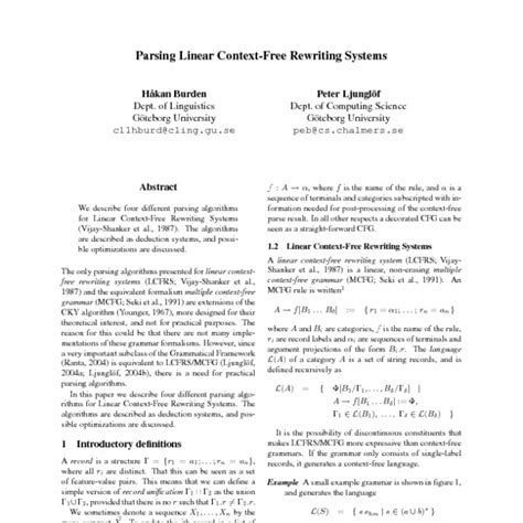 Parsing Linear Context Free Rewriting Systems Acl Anthology