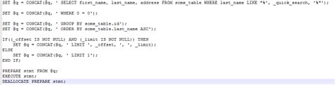 Sanitizing Mysql Stored Procedure Parameters Stack Overflow