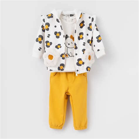 سوییشرت و شلوار دخترانه طرح گل کد 231442 فروشگاه لباس نوزادی نیلی