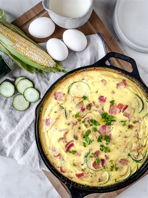 Corn And Zucchini Frittata Lolo Home Kitchen
